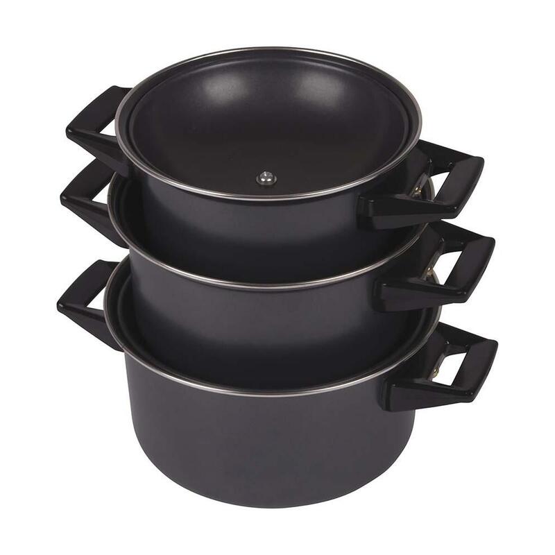 Casseroles et poêles Alu Noir BO-CAMP | Decathlon