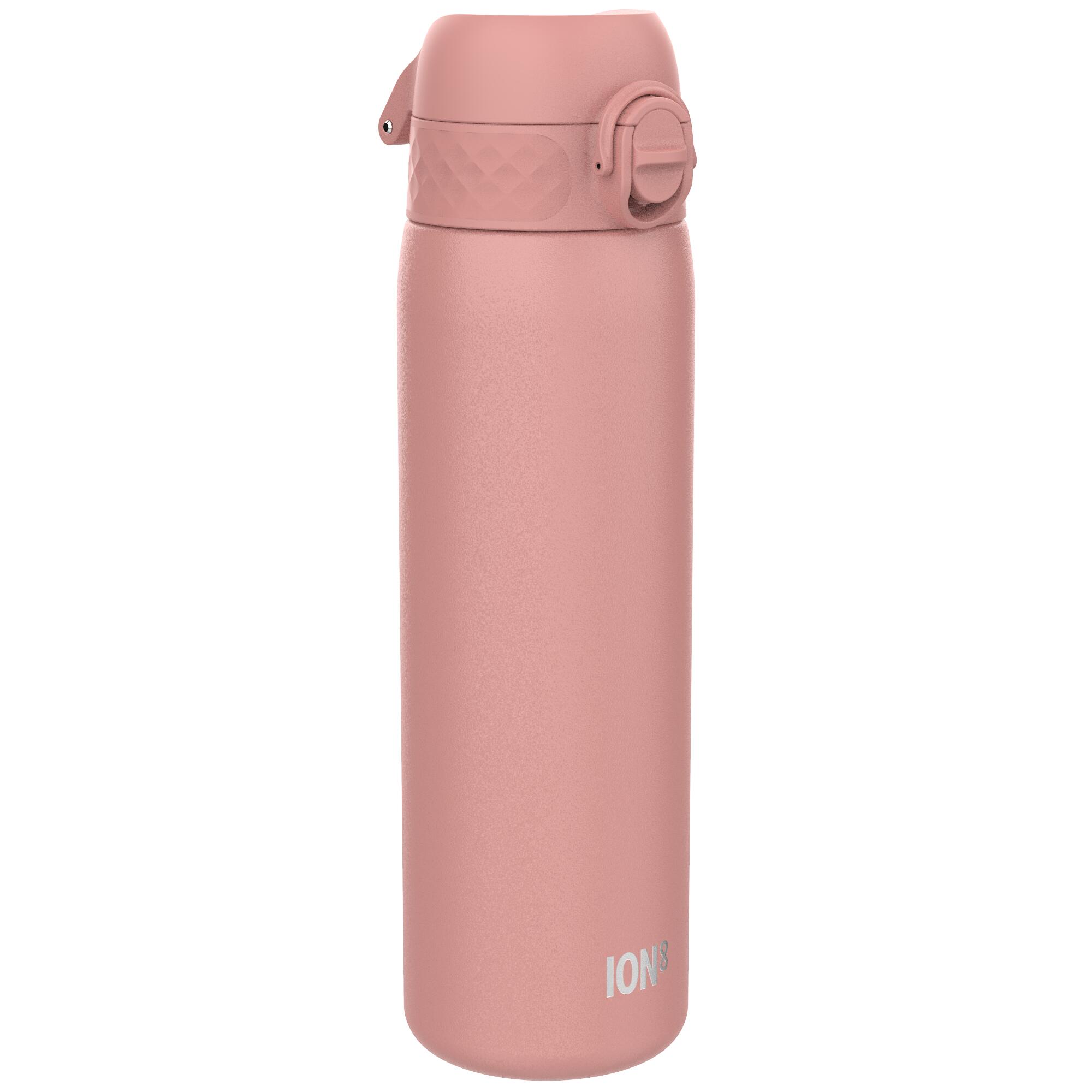 Leak Proof Slim Water Bottle, Stainless Steel, Ash Rose, 600ml (20oz ...