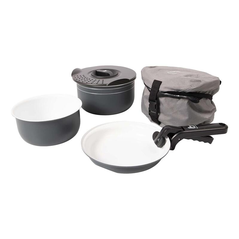 Bo-Camp Pannenset - Trekking - 5-Delig - Aluminium/Keramiek | BO-CAMP | Decathlon.nl