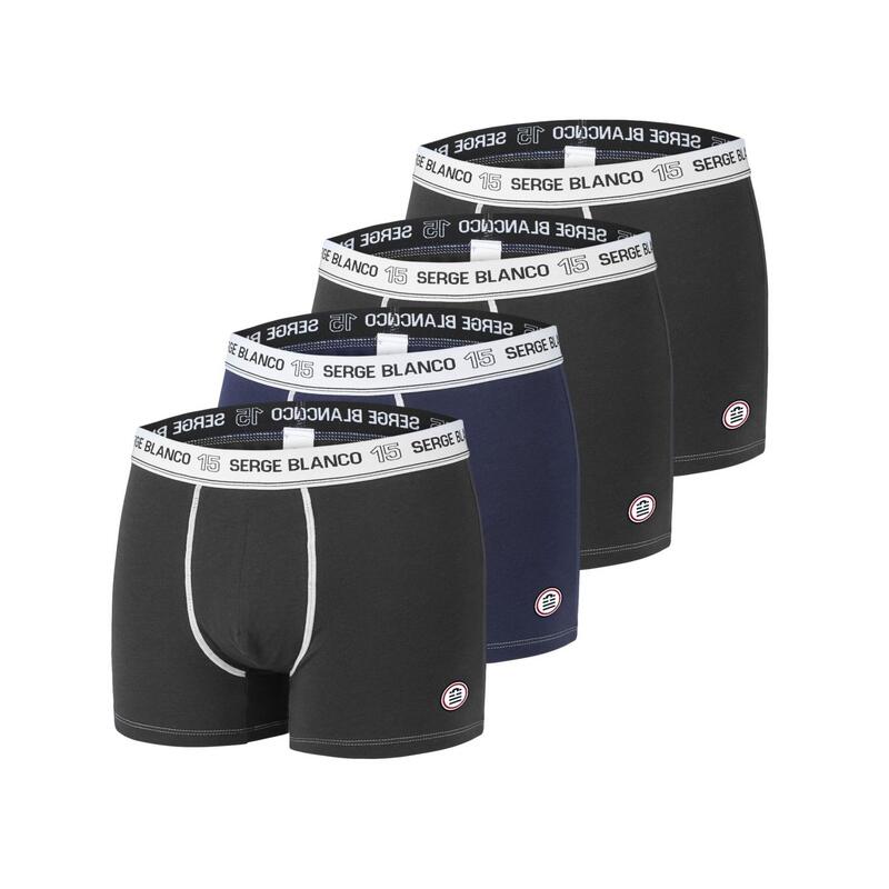 Lot de 4 Boxers coton homme avec surpiqûres Class SERGE BLANCO | Decathlon