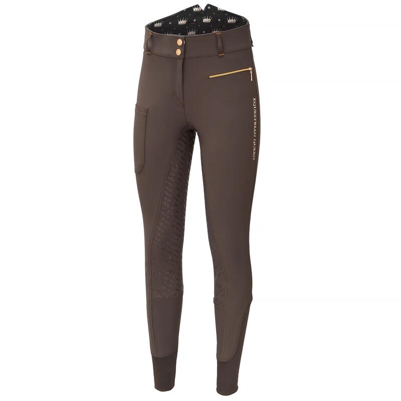 Bryczesy z wysokim stanem damskie Equestrian Queen Islington 23AW pełny ...