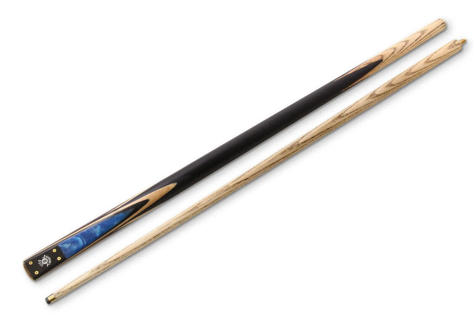 Jonny 8 Ball 2 Piece BLUE MARBLE Hand-Made Snooker/Pool Cue 9mm Tip ...