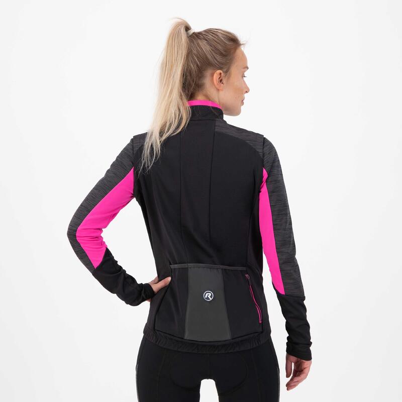 Dámská softshellová cyklobunda Rogelli GLORY s prodyšným zádovým dílem ...