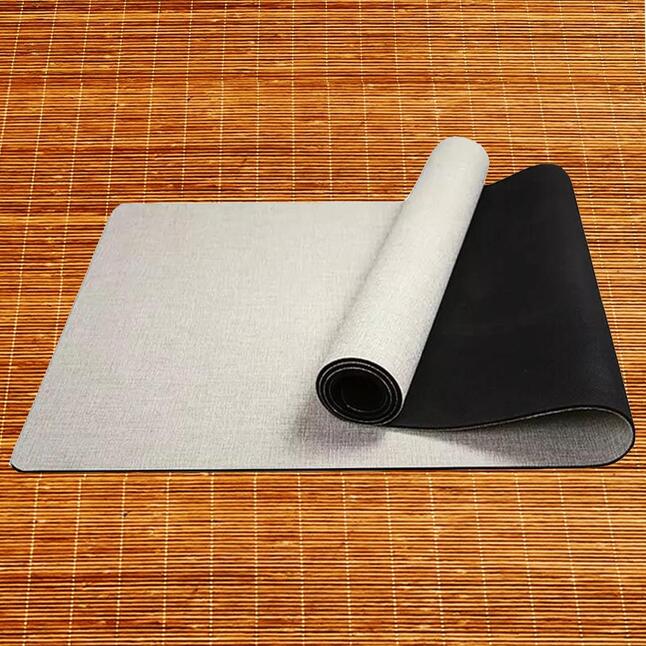 ACHAMANA Yoga mat - natural rubber and hemp - 4.5mm x 61cm x 1.83m ...