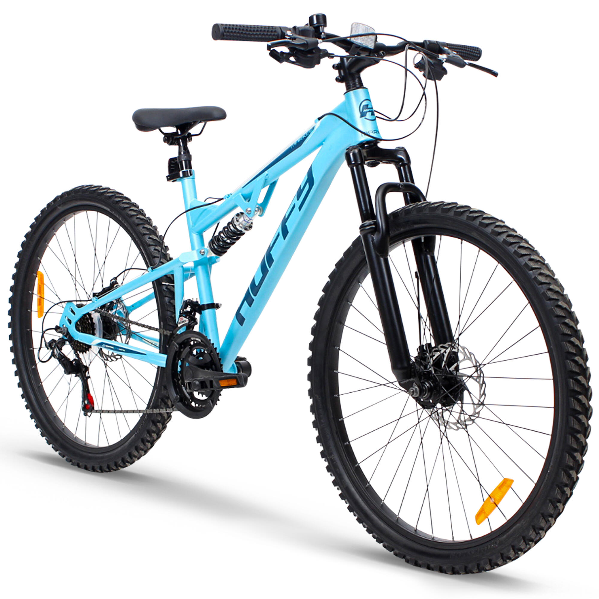 Blue huffy mountain bike store