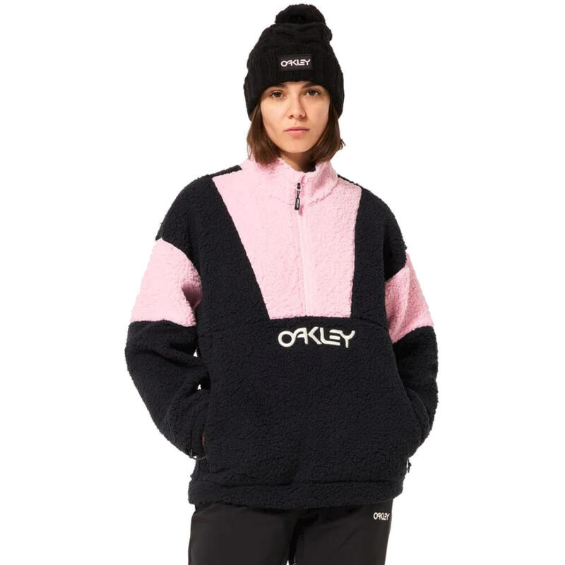 Oakley Damen Fleece TNP Ember half Zip Rc, schwarz/rosa OAKLEY - DECATHLON