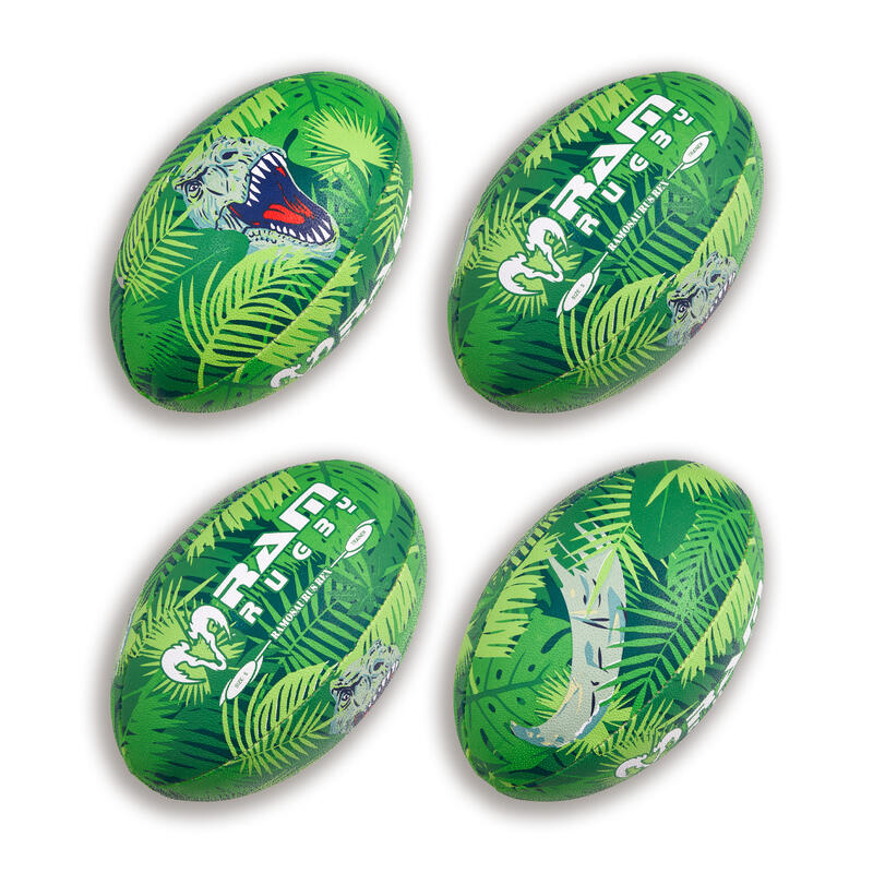 Ram Rugby Ball - Squad - Trainer - (Size 5) - Ramosaurus Rex RAM RUGBY ...