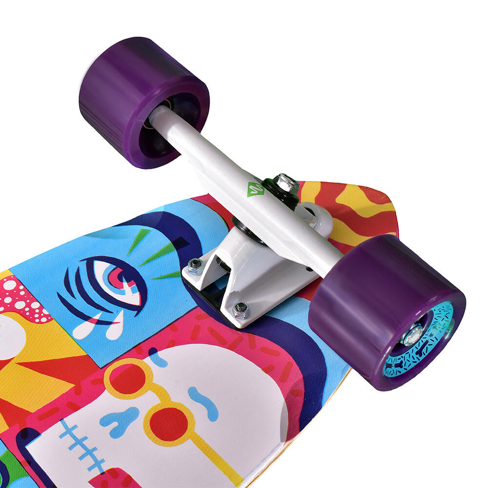 Cut Kicktail Longboard 36" Comics STREET SURFING | Decathlon