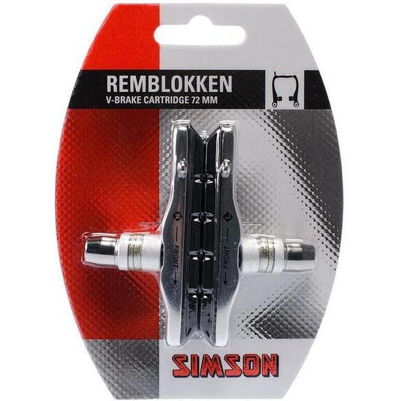 SIMSON V-Brake Cardridge Brake Shoe Cpl. SIMSON | Decathlon