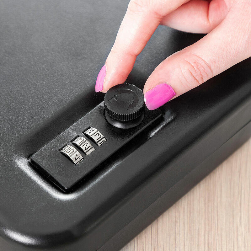 Coffre-Fort Portable avec Câble de Sécurité InnovaGoods Fer INNOVAGOODS ...