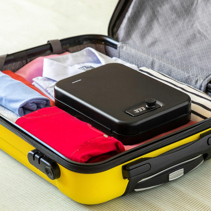 Coffre-Fort Portable avec Câble de Sécurité InnovaGoods Fer INNOVAGOODS ...