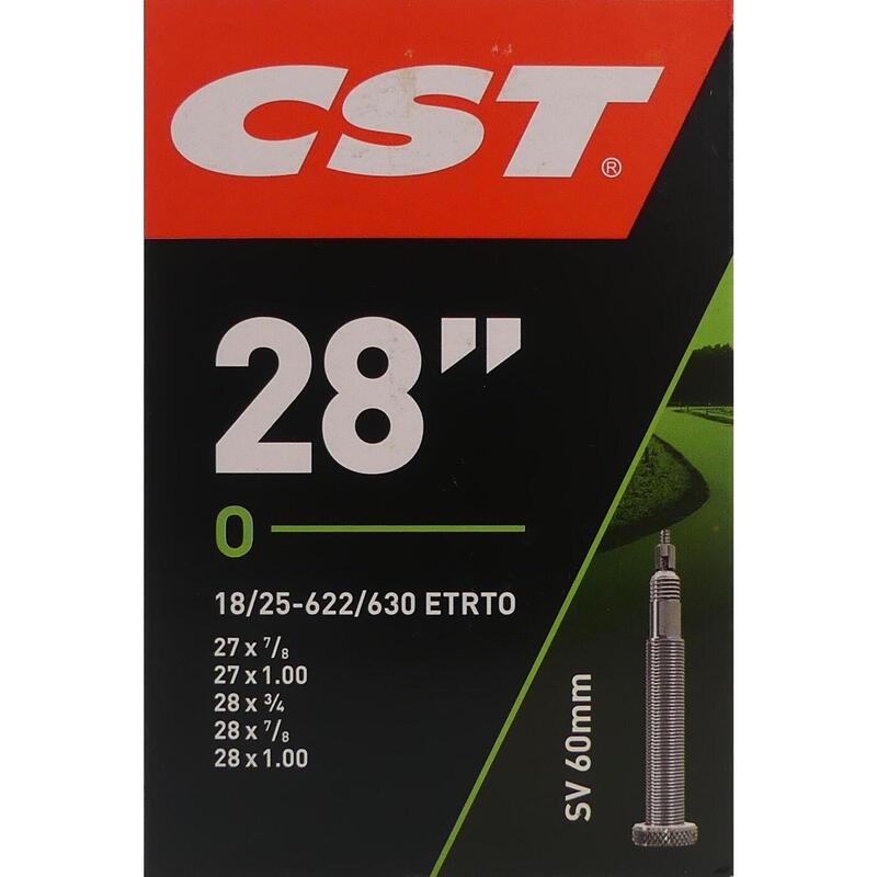 CST Inner Tube SV15 Race 28 pouces 18 25-622 SV 60 mm Extra long 071505 ...