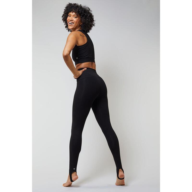 Extra Strong Compression Stirrup Leggings with Tummy Control Black TLC ...