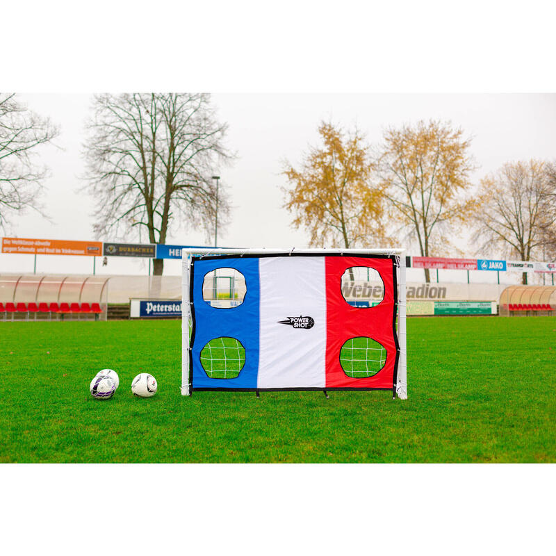 Mur de tir pour but 1,8 x 1,2m - Drapeau français POWER SHOT | Decathlon