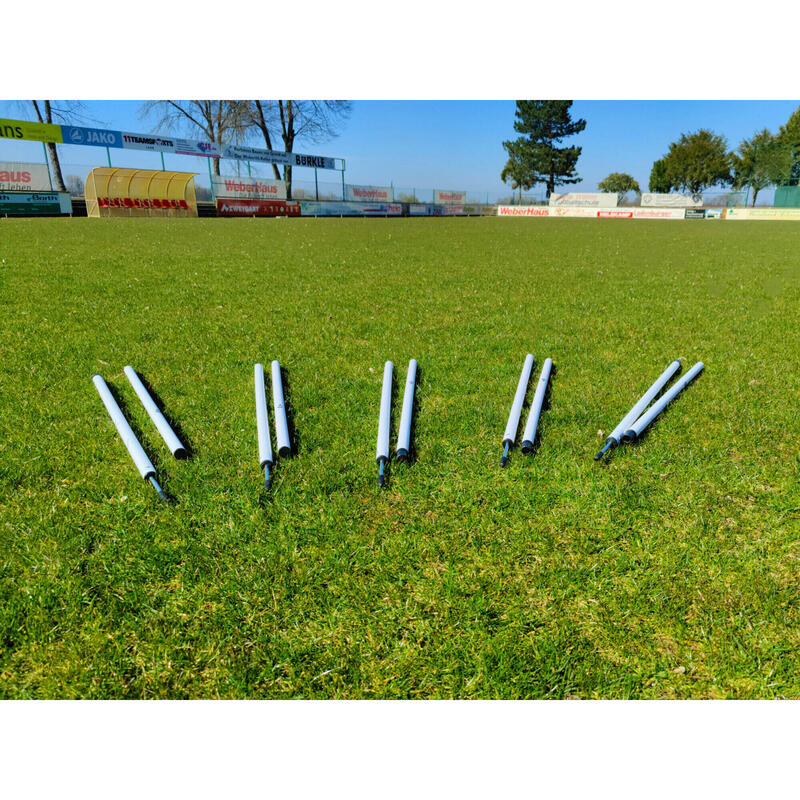 Lot de 5 piquets de slalom blancs POWER SHOT | Decathlon
