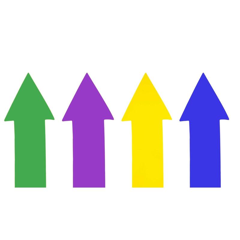 Lot de 4 flèches - Marquage au sol ludique POWER SHOT | Decathlon