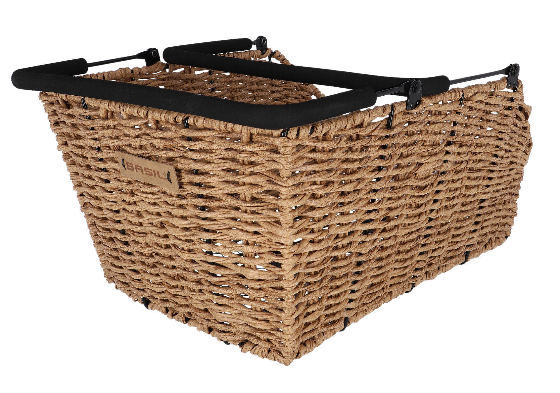 Basil Cento Rattan Look MIK - Bicycle Basket for Rear - Brown BASIL ...