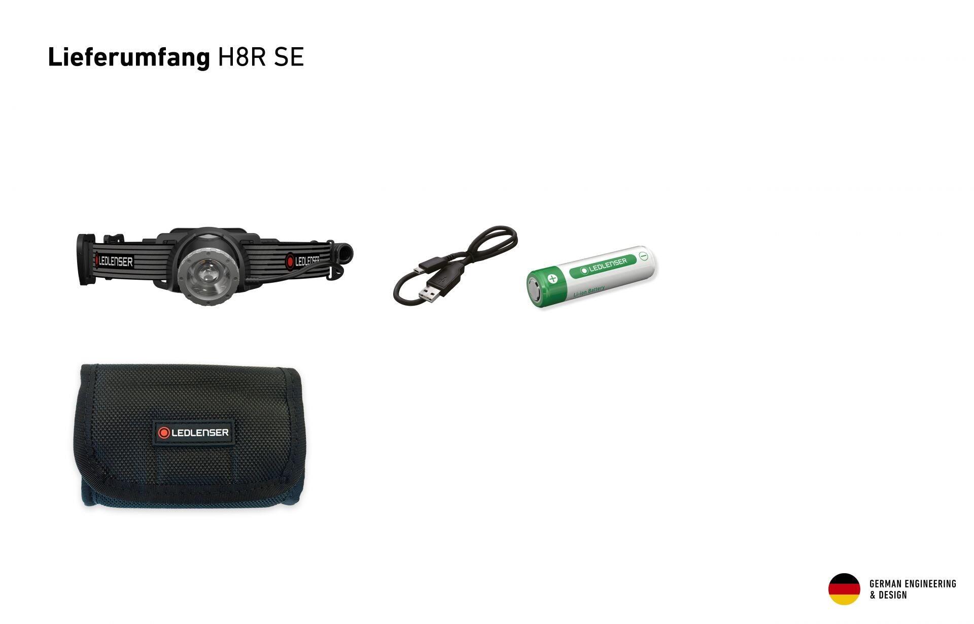 Ledlenser H8R SE Rechargable 700lm LED Head Torch LEDLENSER | Decathlon