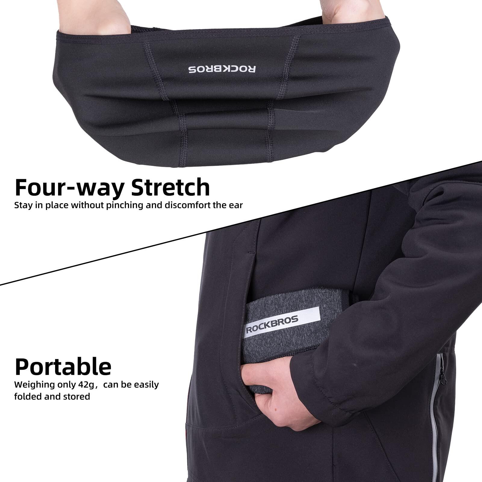 Cappello termico in pile da ciclismo sotto il casco antivento con ...