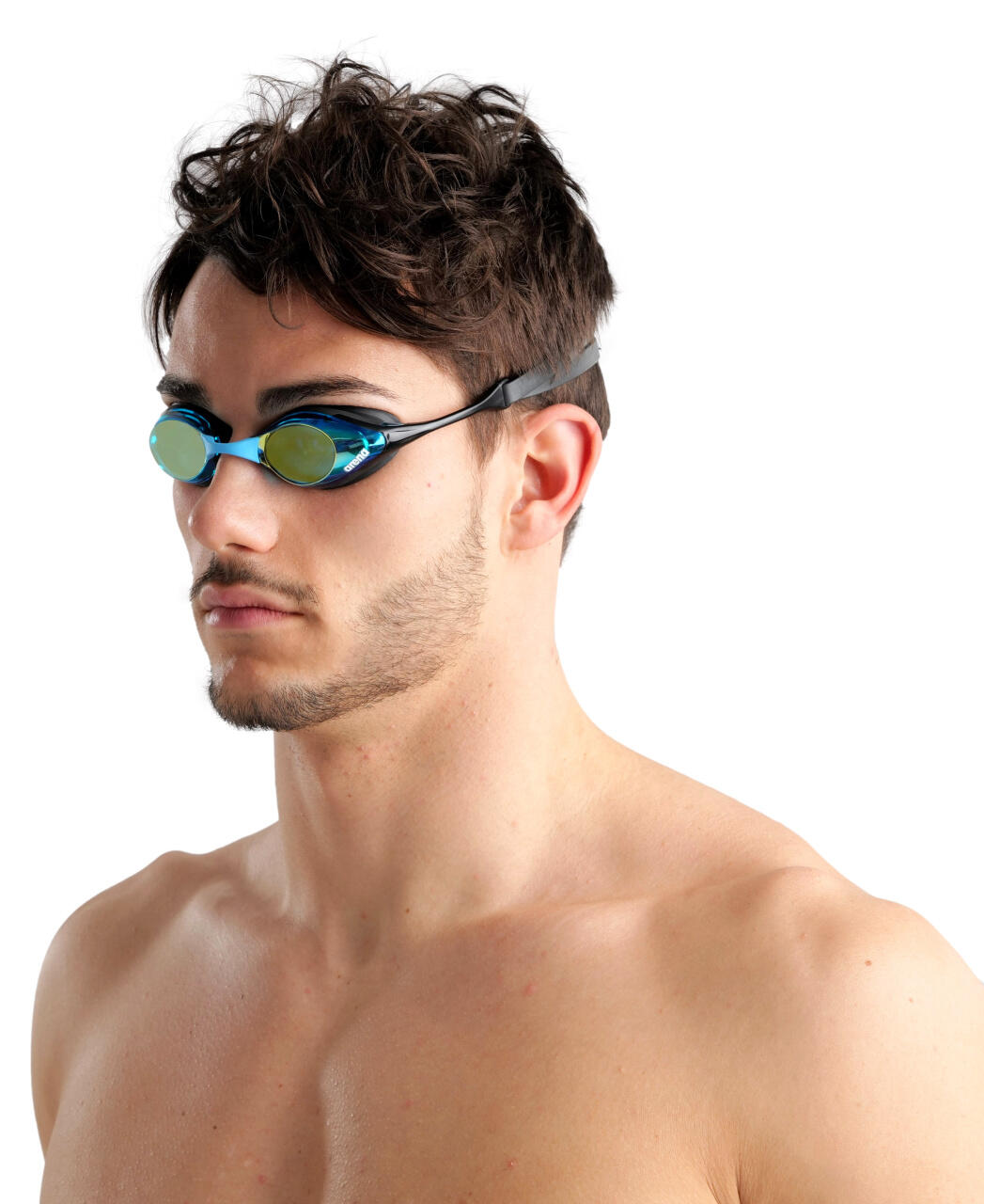 Arena Cobra Swipe Mirror Goggles - Aqua/Black ARENA | Decathlon