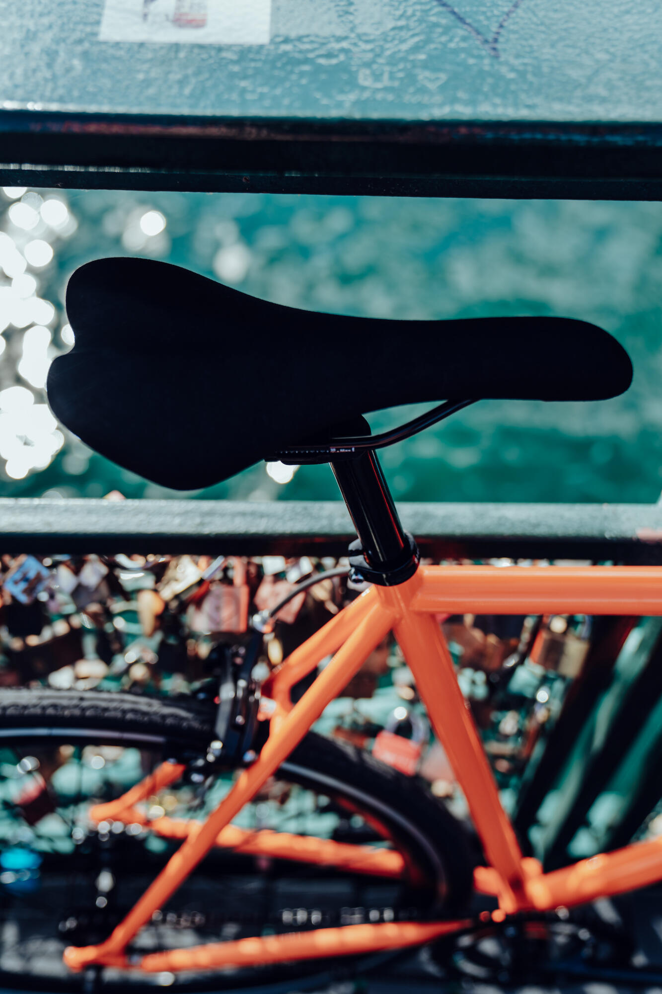 Fixie Bike Orange size 42 (M/L) convertible singlespeed SIECH | Decathlon