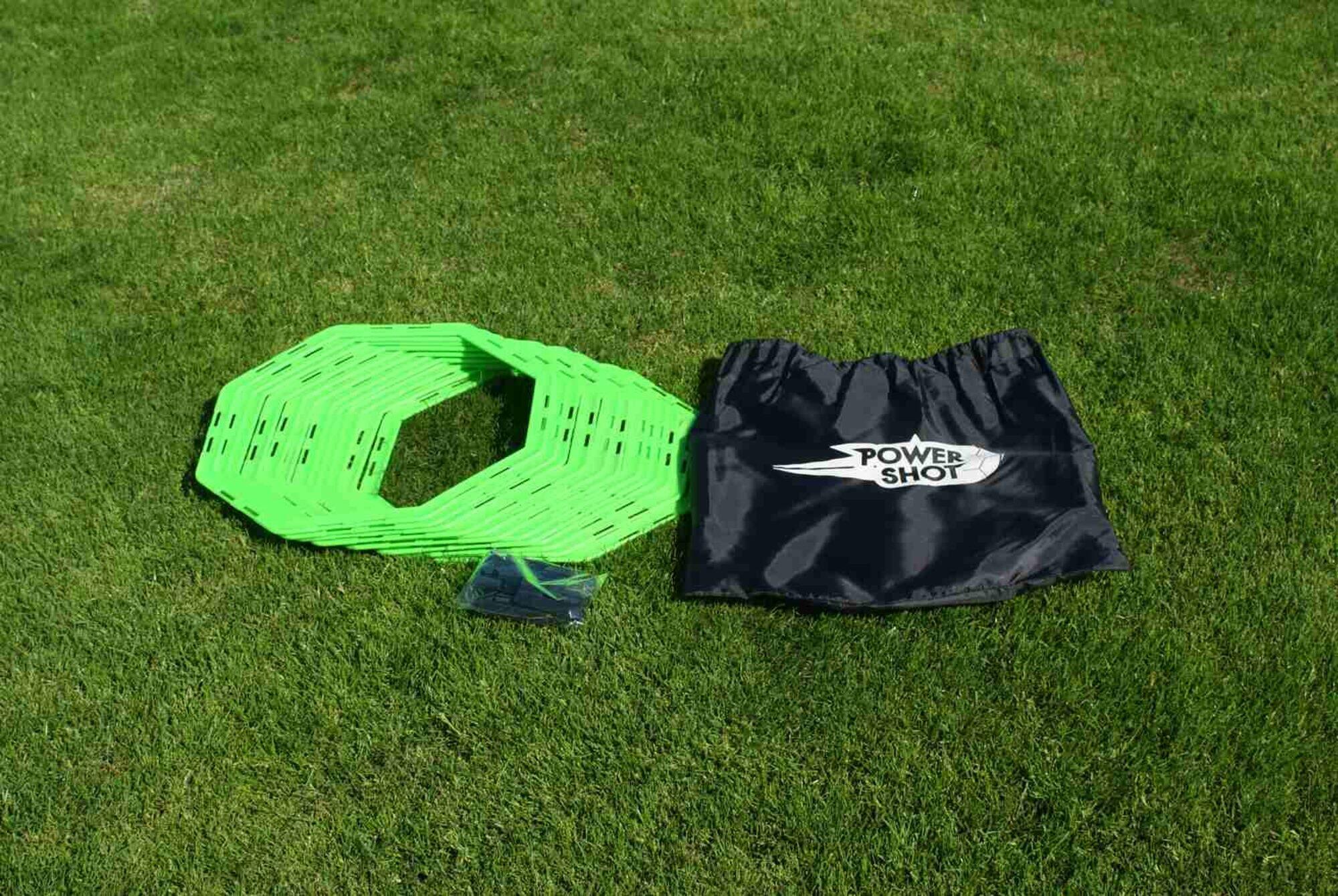 Octagonal PVC Agility Ladder - Modular, with Bag POWER SHOT | Decathlon