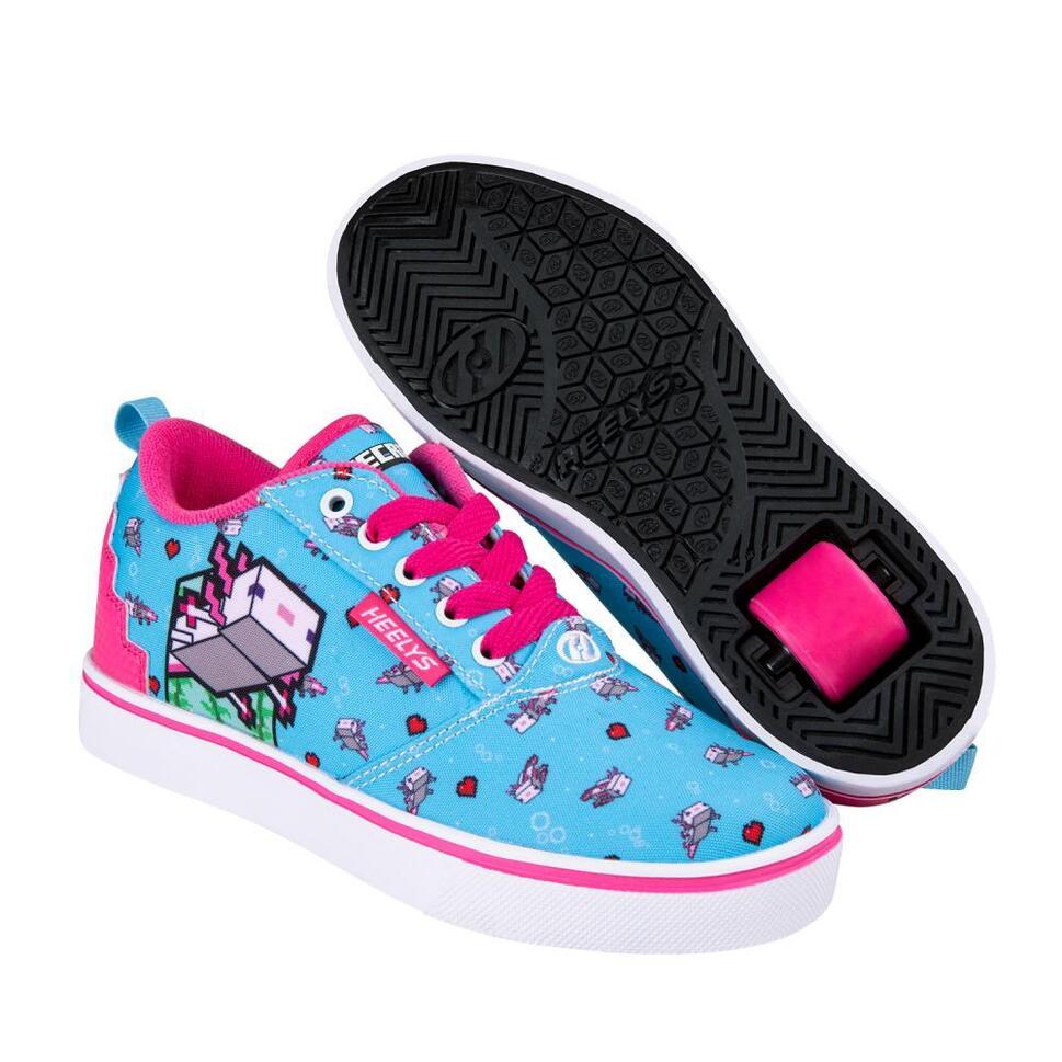 Heelys X Minecraft Pro 20 Prints Pink/Aqua Kids Heely Shoe | Decathlon