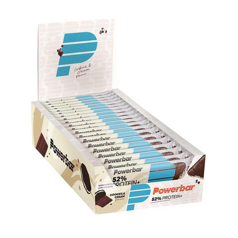 Powerbar Protein Plus Bar 52% (20x50g) Cookies & Cream POWERBAR - DECATHLON