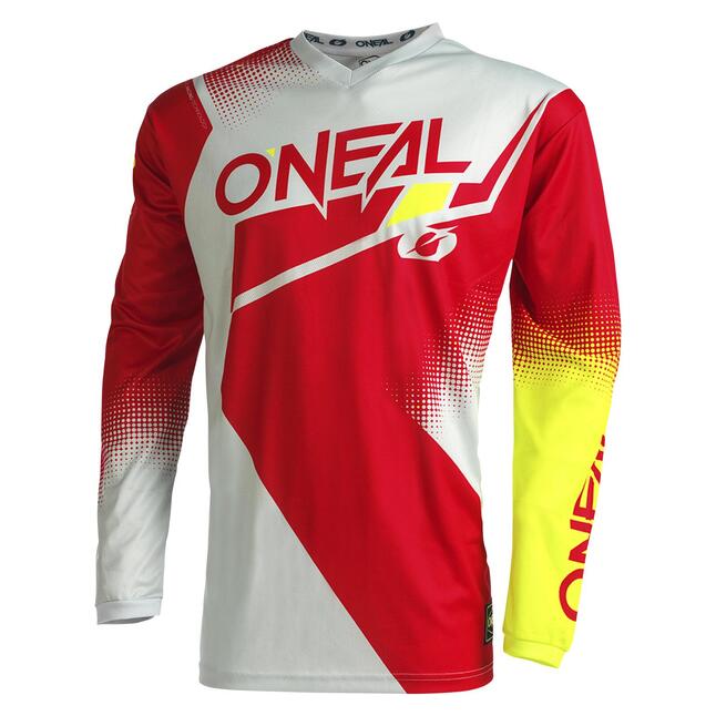 O'NEAL ELEMENT Trui RACEWEAR V.22 rood/grijs/neon geel | Decathlon
