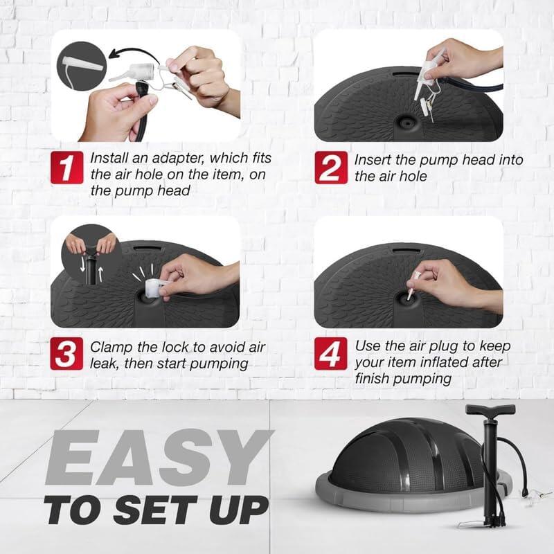 Double Sided Half Ball Balance Trainer & Resistance Bands SENSHI JAPAN ...