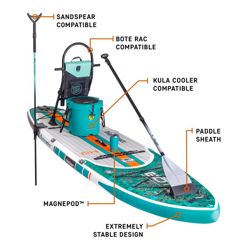 HD Aero 11ft6 Inflatable Paddleboard - Bug Slinger Bonefish BOTE ...