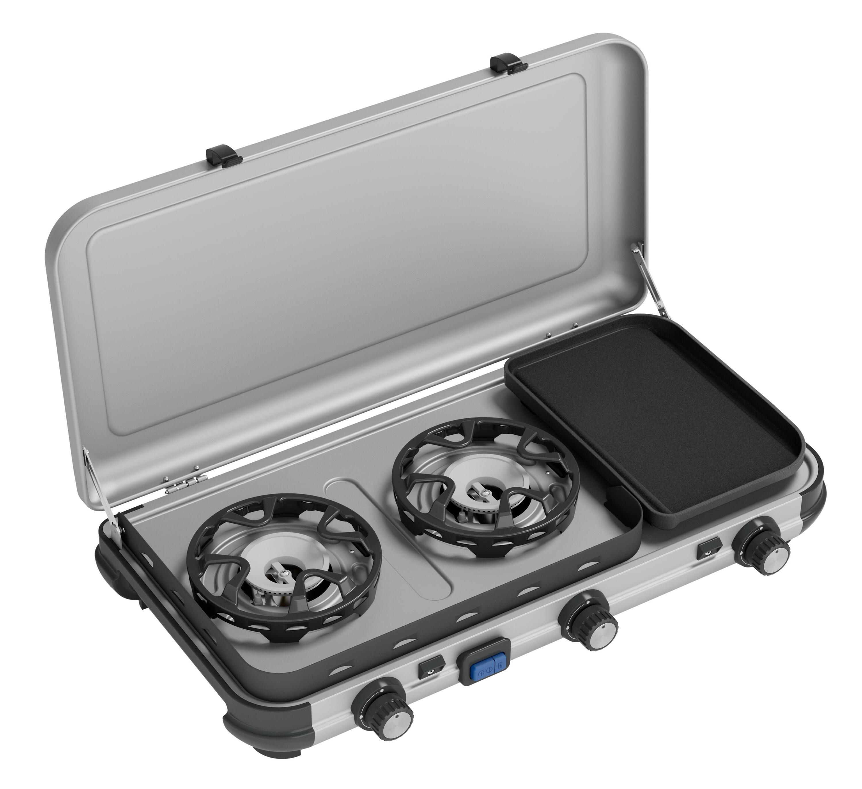 Campingaz Camping Kitchen 2 Multi-Cook 3‑Burner Tabletop Gas Stove ...