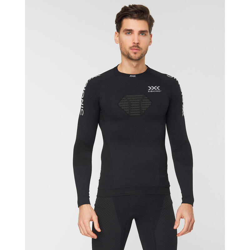 Koszulka termoaktywna biegowa męska Longsleeve X-Bionic Invent 4.0 Run Speed XBIONIC | Decathlon