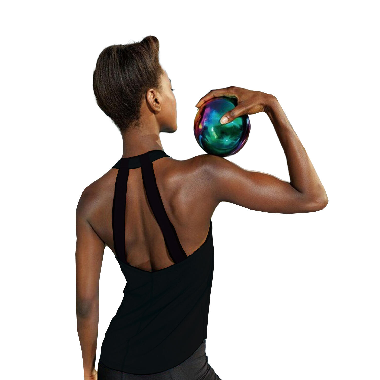 Tri Dri Womens/Ladies Double Strap Back Sleeveless Vest (Black) TRIDRI ...