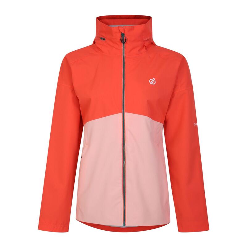 Dames Trail Colour Block Waterdichte Jas (Neon Peach) | DARE 2B ...