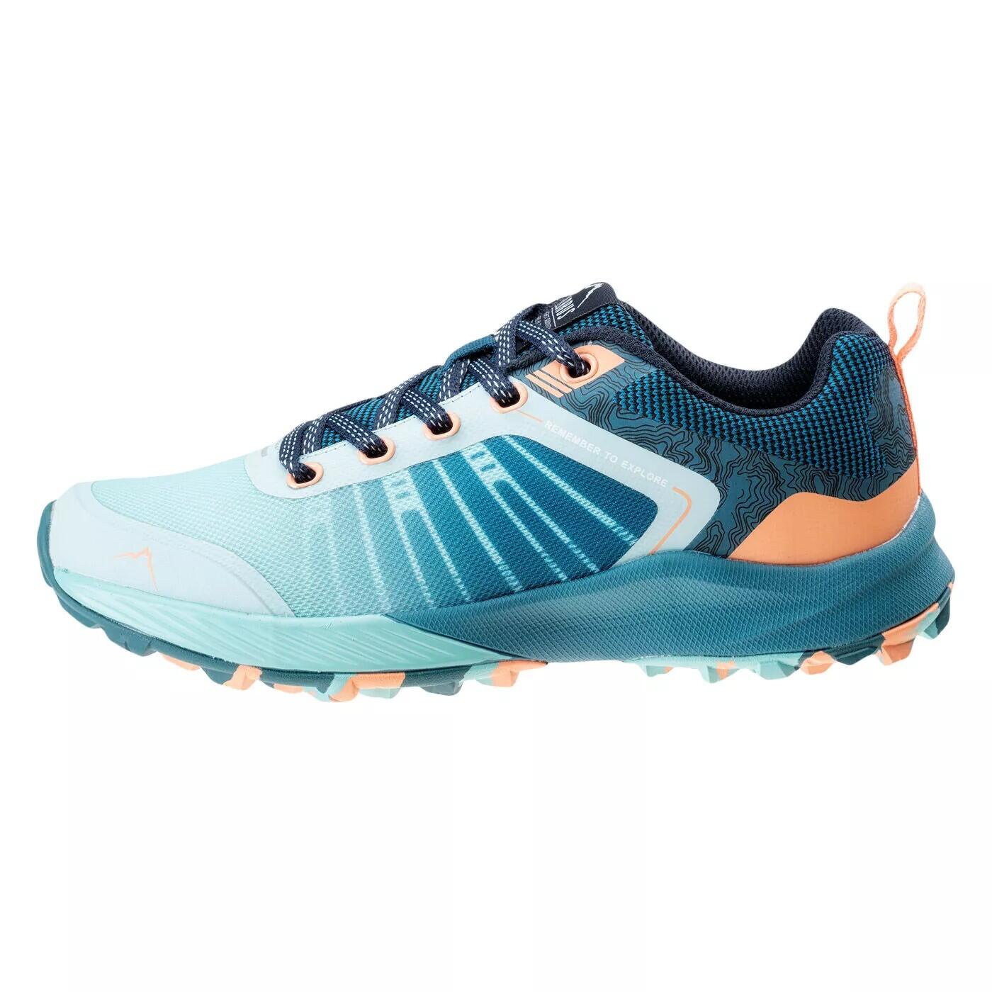 Womens/Ladies Noruta Walking Shoes (Sky Blue/Tile Blue/Light Orange ...