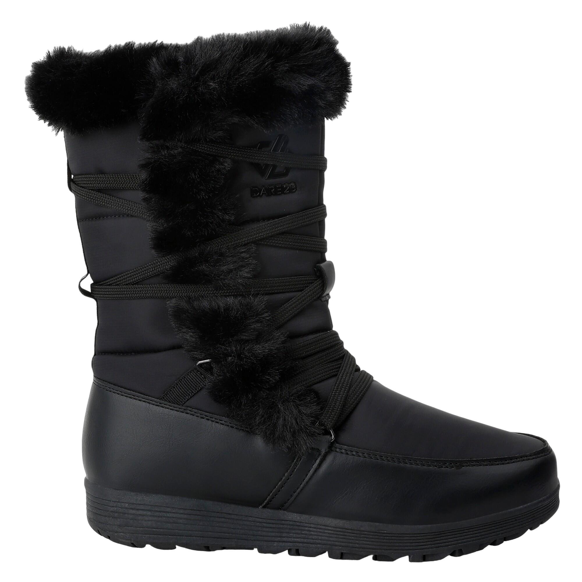 Womens Ladies Valdare Hi Snow Boots Black