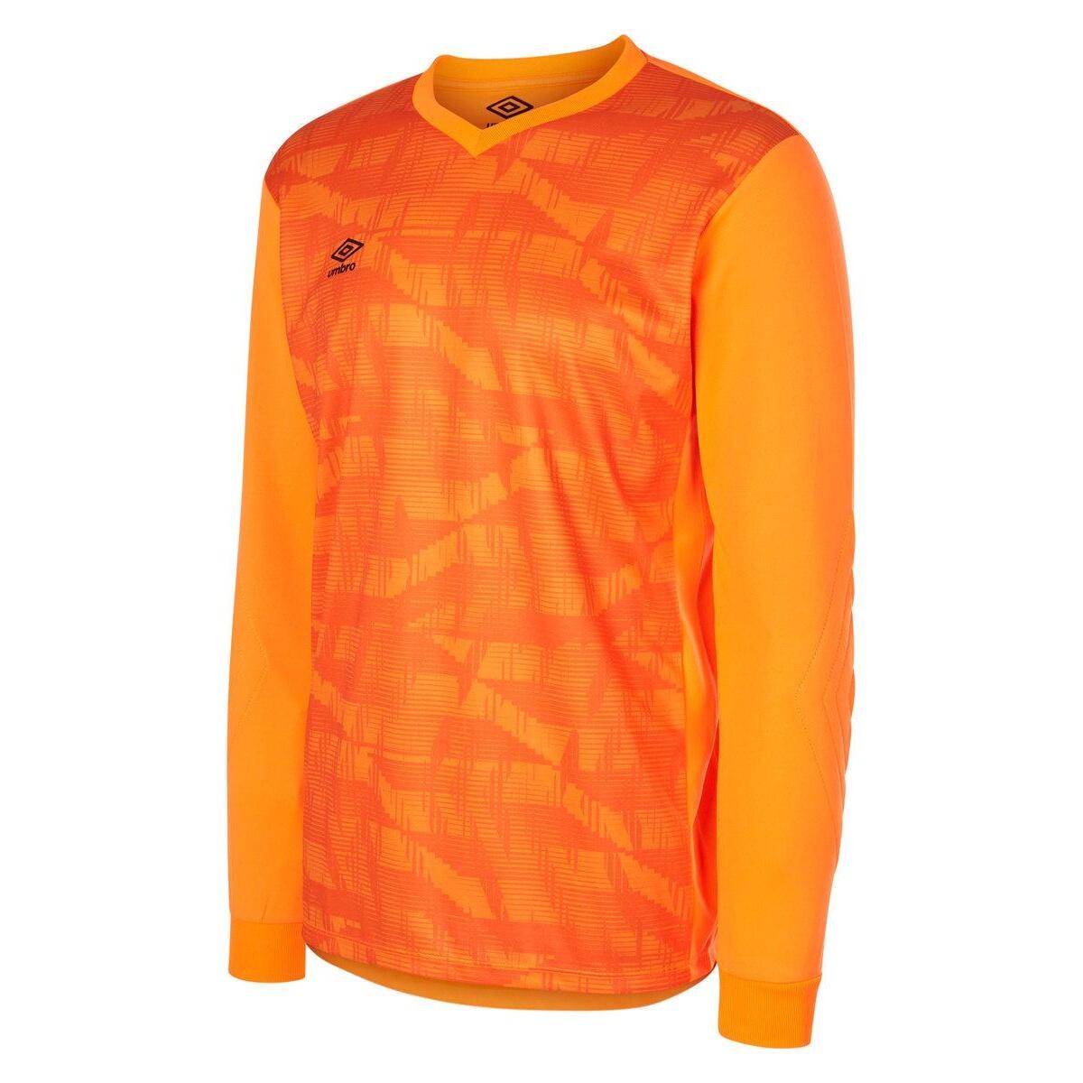 Mens Counter Goalkeeper Jersey Shocking Orange Hunter Orange Black UMBRO Decathlon