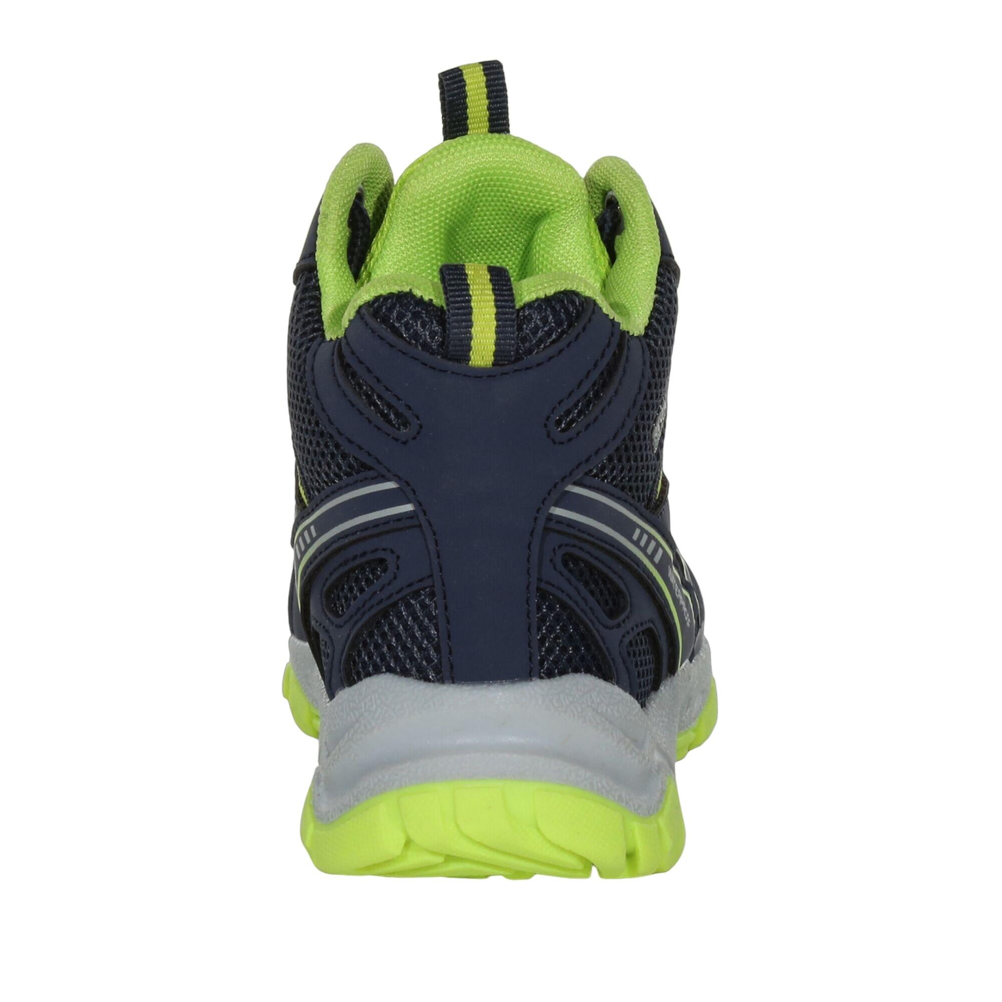 Childrens/Kids Vendeavour Walking Boots (Navy/Lime Punch) | Decathlon