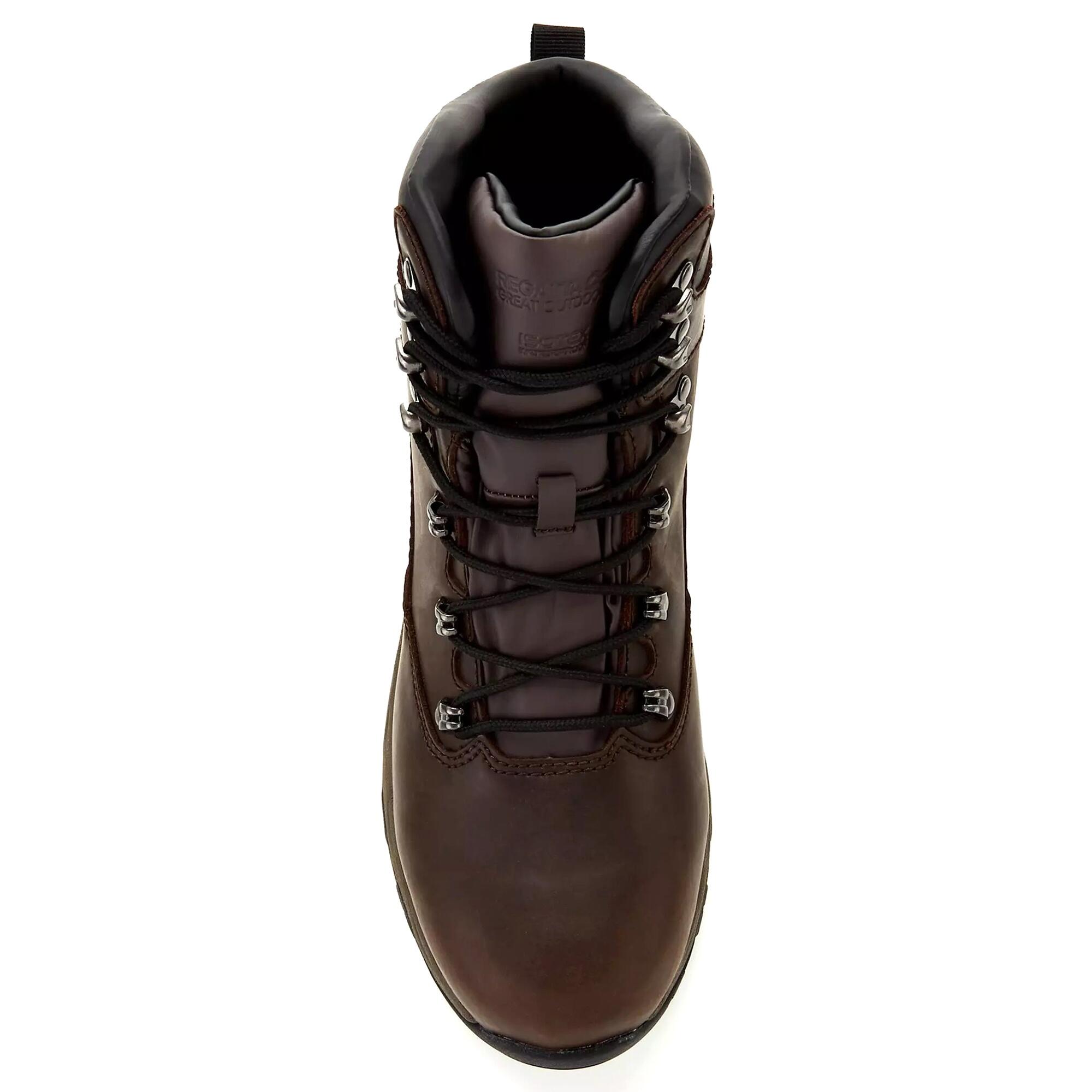 Mens Tebay Waterproof Leather Walking Boots (Peat) | Decathlon