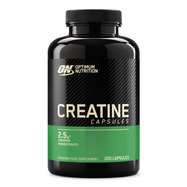 Créatine monohydrate - Creatine 2500 Caps - 200 Gélules OPTIMUM ...