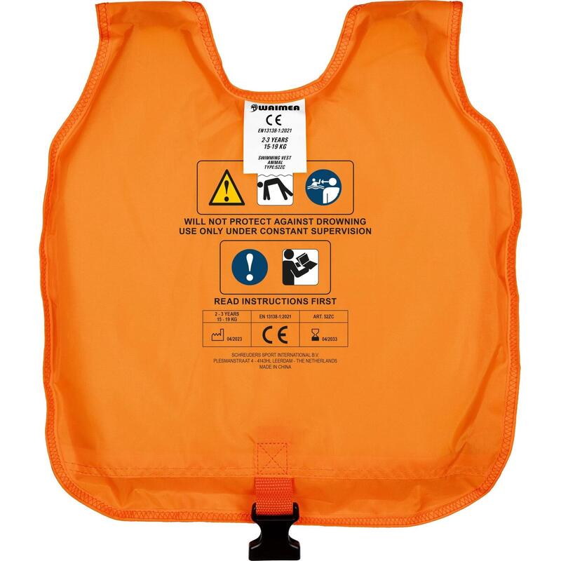 SPINLOCK - Vesta de înot Waimea Animal 2-3 ani (15-19 kg), portocaliu ...