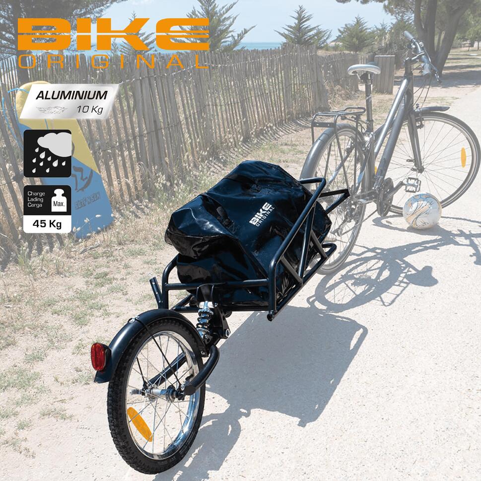 Remorque mono roue vélo avec amortisseur BIKE ORIGINAL | Decathlon