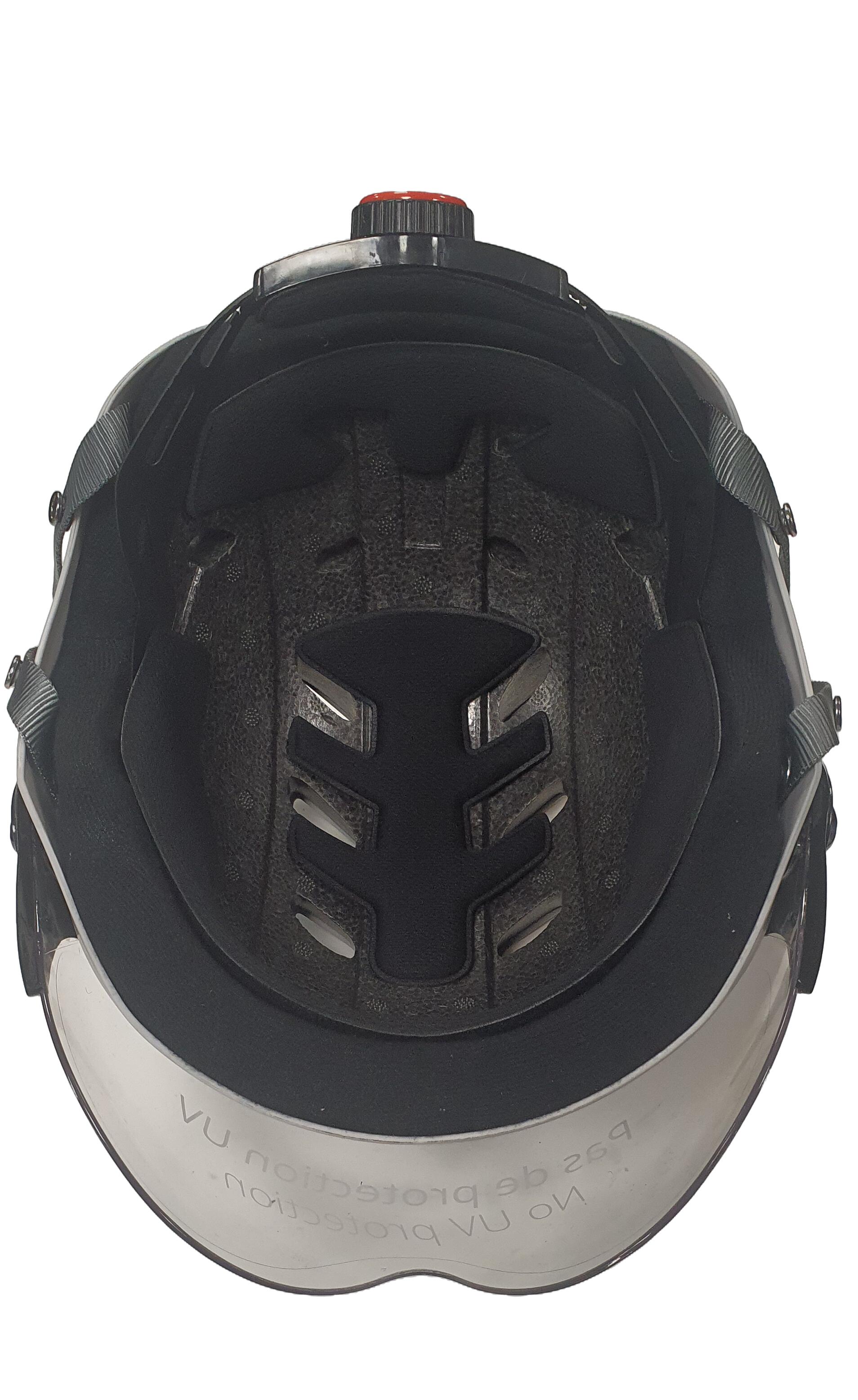 Helm YEEP.ME H.30 Vision LED Beige mit LED und Visier für Fahrrad ...