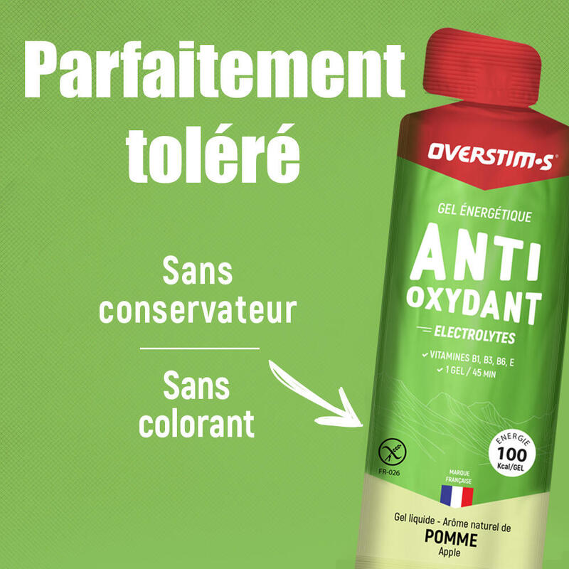 Gel énergétique Antioxydant - Fruits Rouges - 10x34g OVERSTIM.S | Decathlon