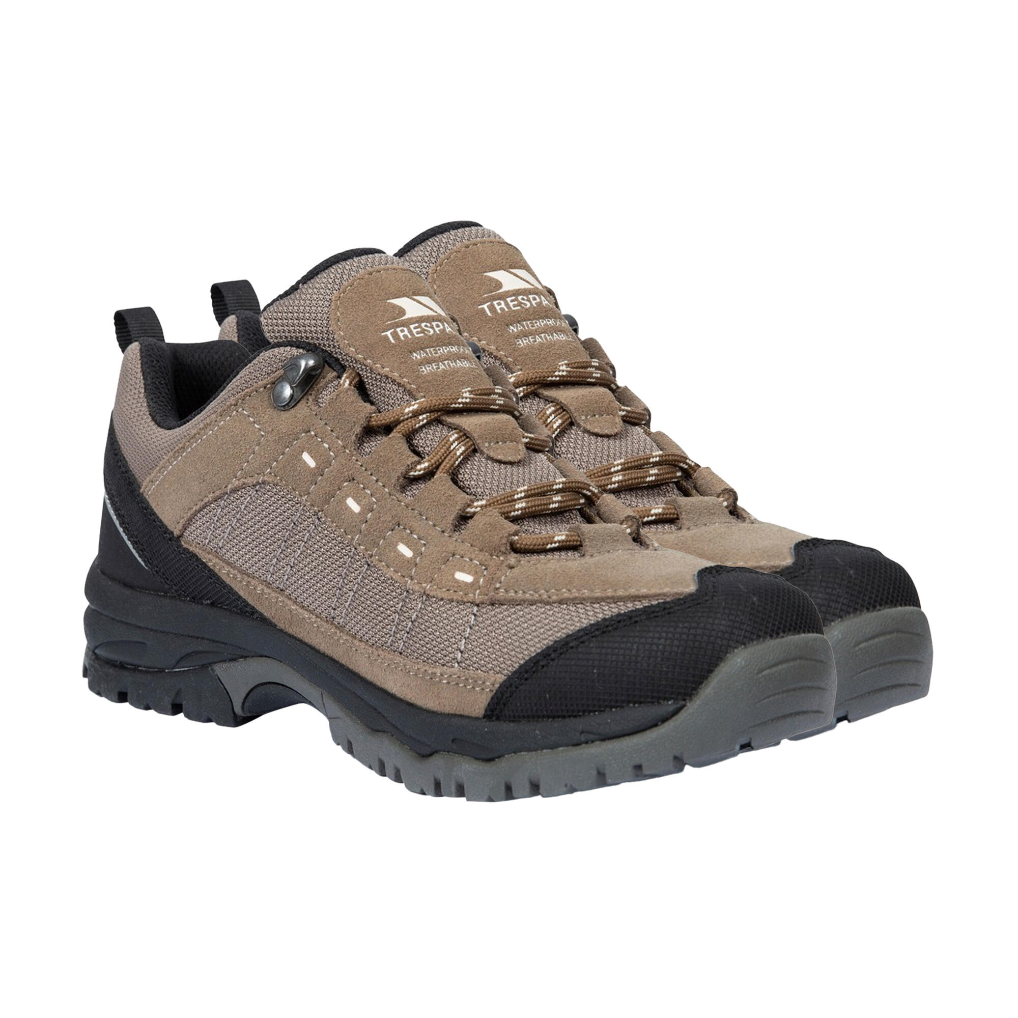 Womens/Ladies Scree Lace Up Technical Walking Shoes (Fawn) TRESPASS ...