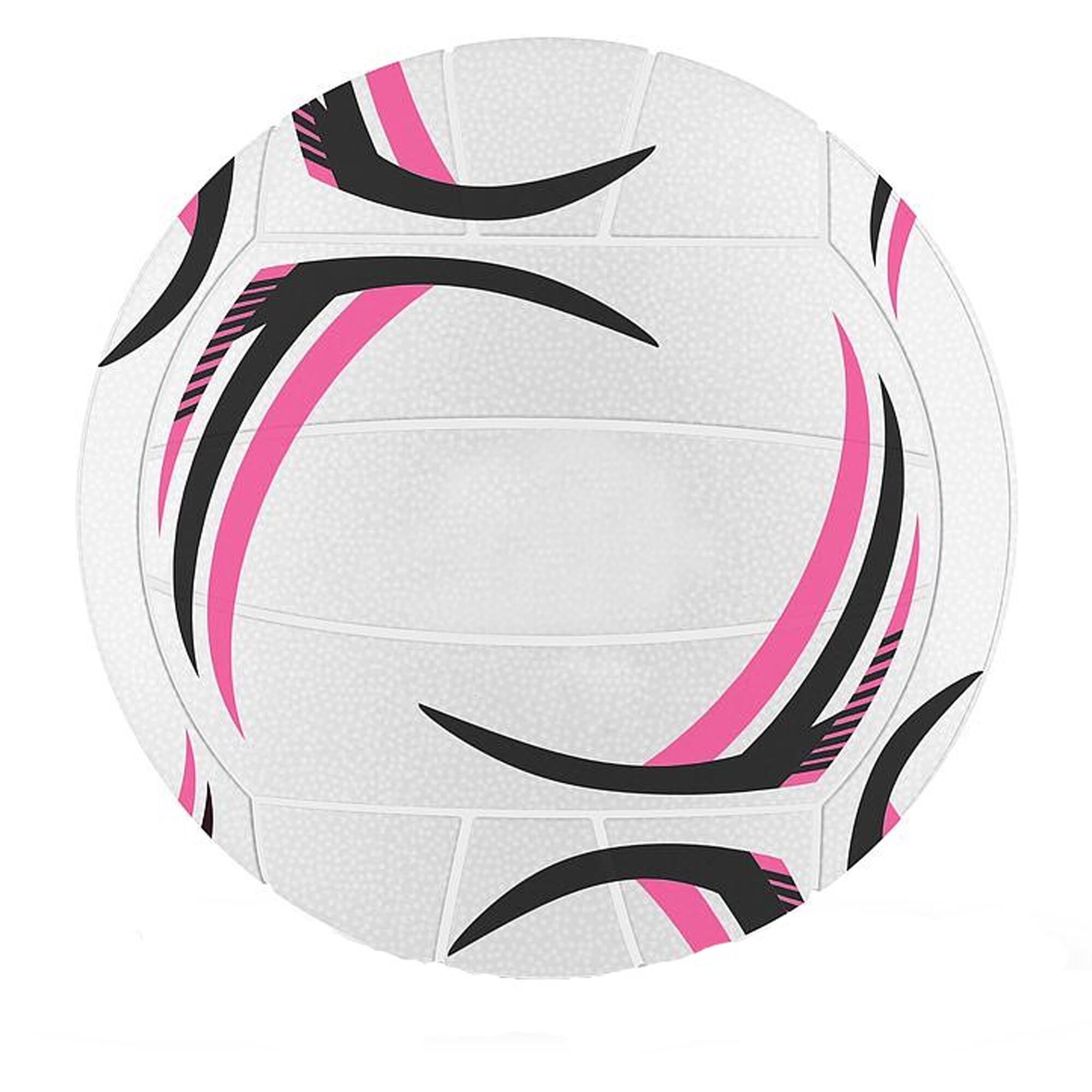 Thunder Netball (White/Pink/Black) RHINO | Decathlon