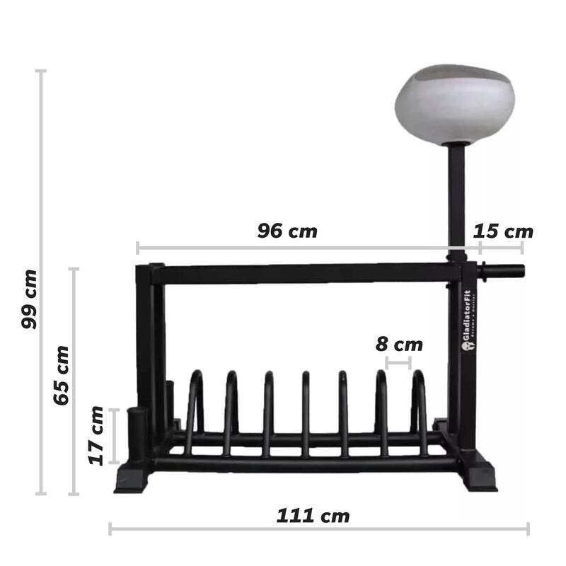 Rack de rangement support poids et disques en acier GLADIATORFIT ...