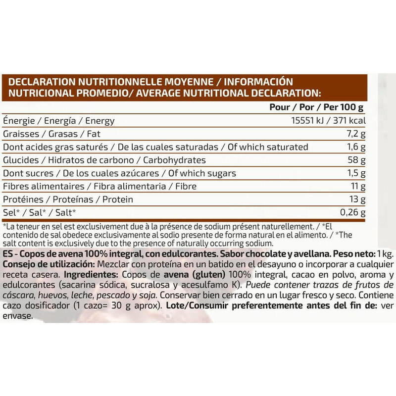 Delicious oat flakes - 1 kg Praliné de IO.Genix IO.GENIX | Decathlon