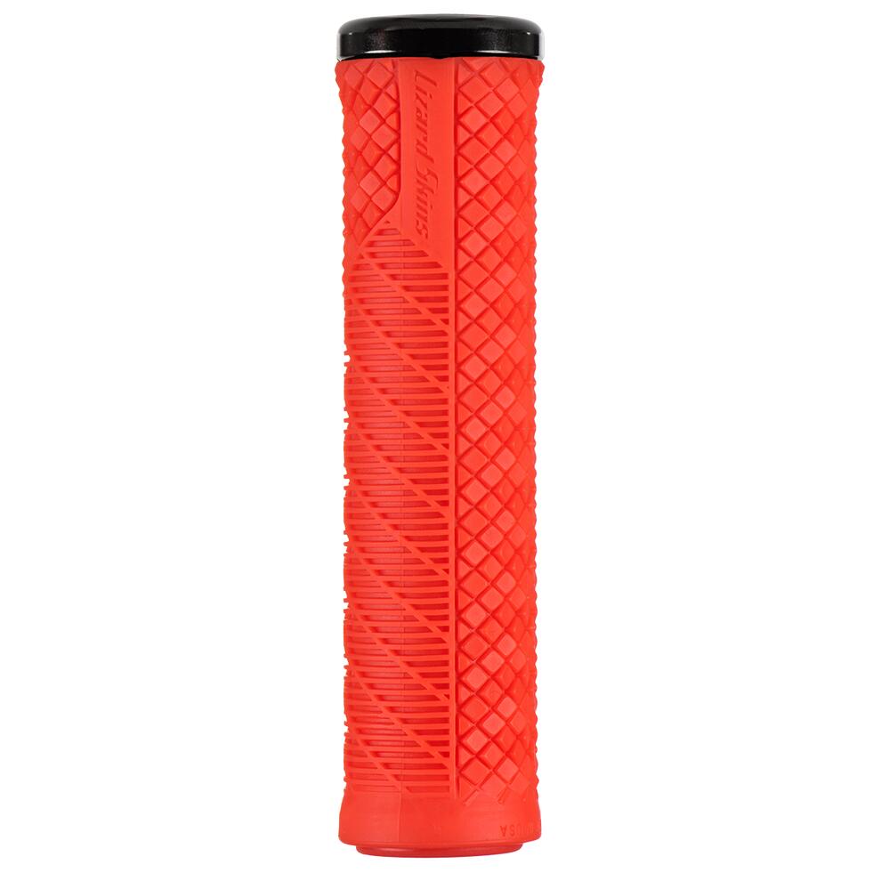 Lizard Skins Charger Evo Single-Clamp Lock-On Grip Fire Red LIZARD ...